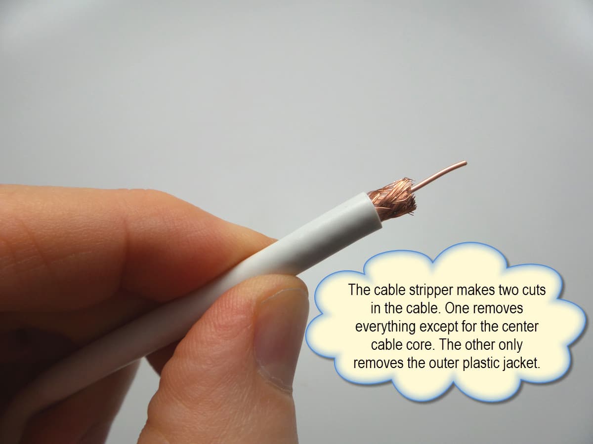 How To Attach Crimp on F Connector To RG59 Coaxial Cable