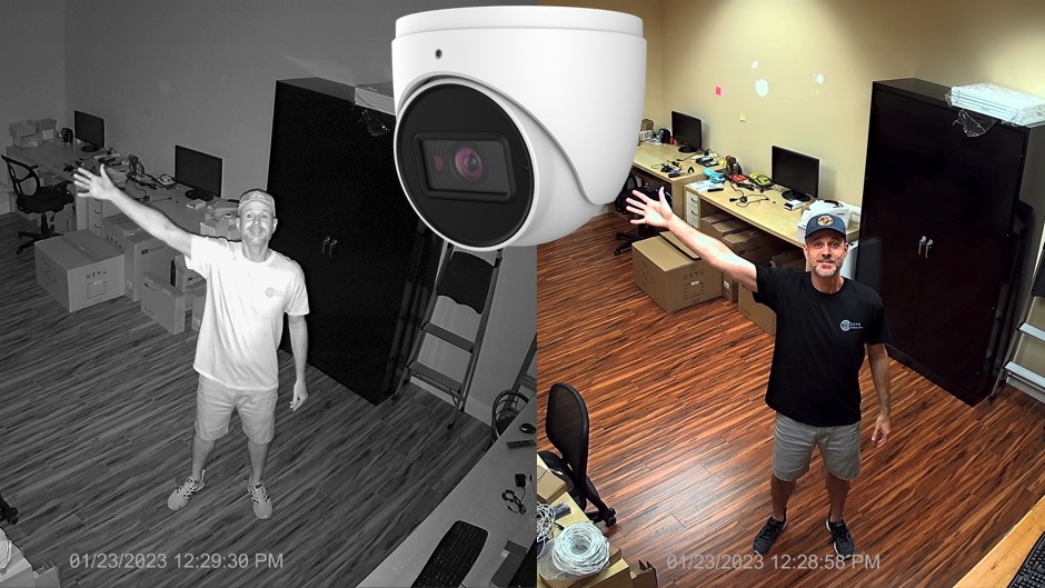 4K CCTV Camera IR Night Vision Test