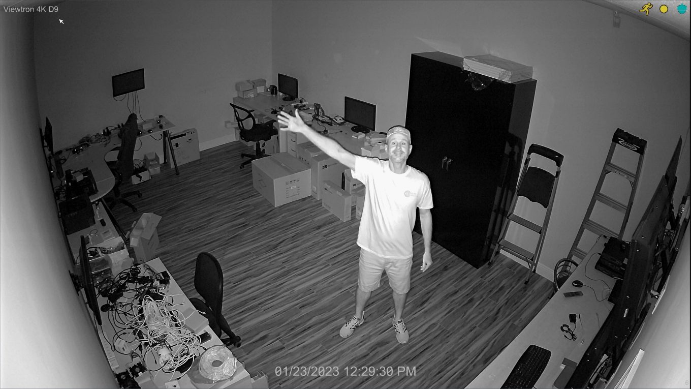 4K CCTV Camera IR Night Vision Test