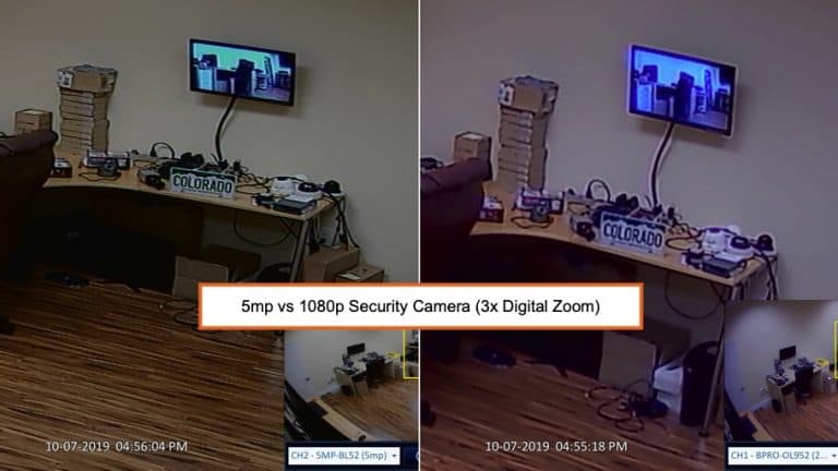 1080p vs 5mp Security Camera (CCTV Video Comparison)