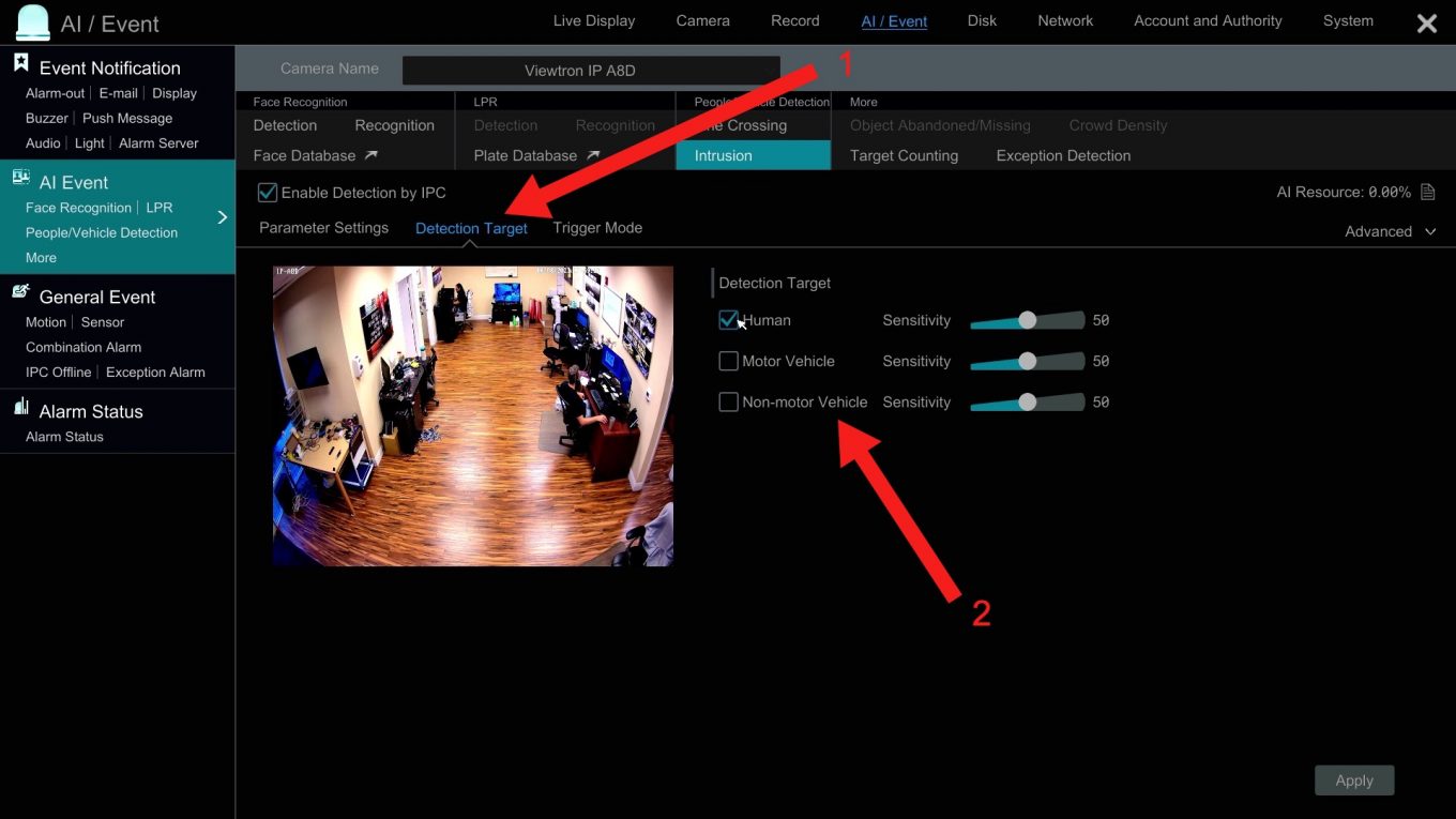 Trigger IP Camera Alarm Output from 2nd Security Camera