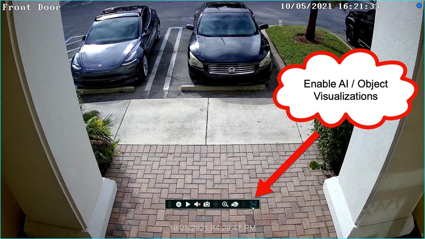 AI Security Camera System Alarm Output Triggers Strobe Light