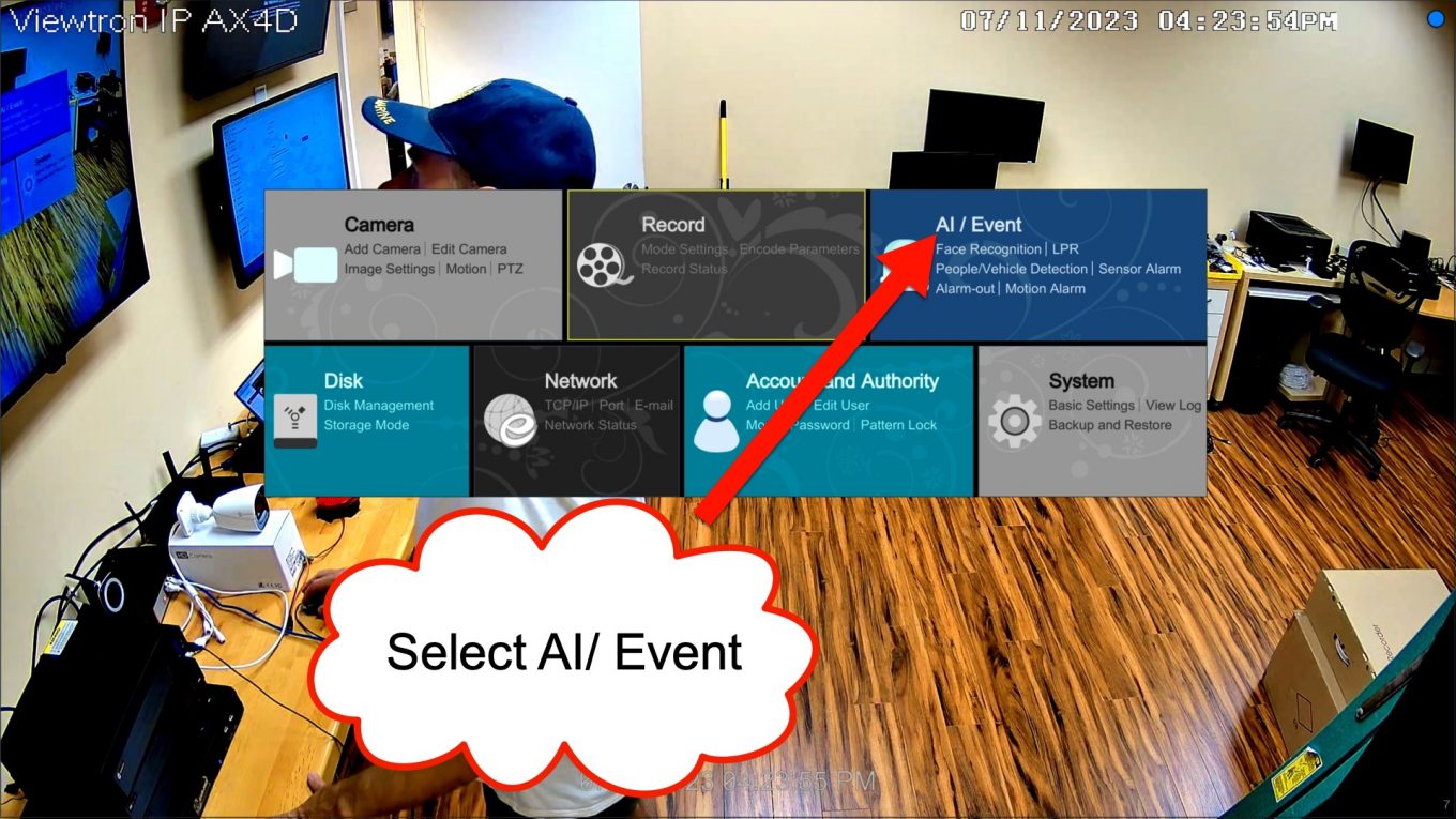 Security Camera with Siren and Flashing Alarm Light