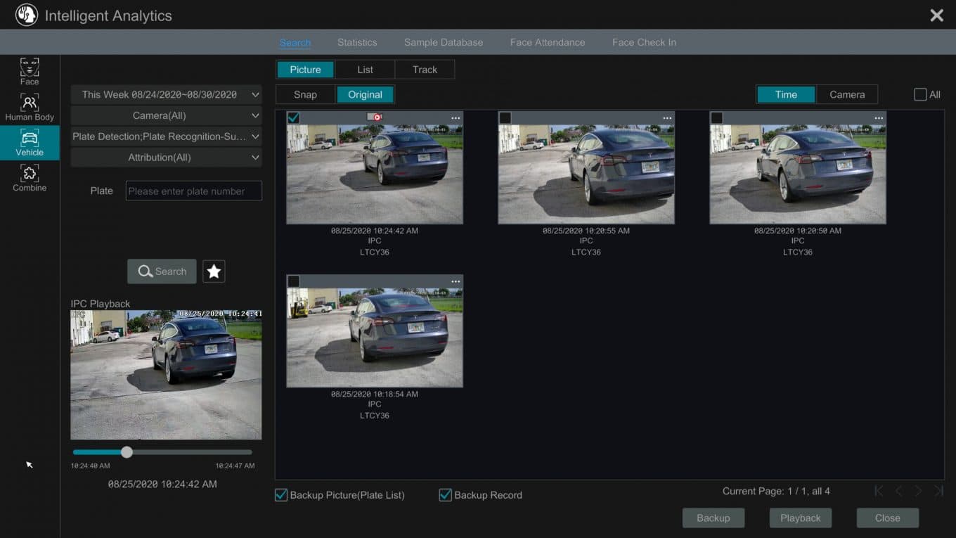 Vehicle Detection Using AI Security Camera System
