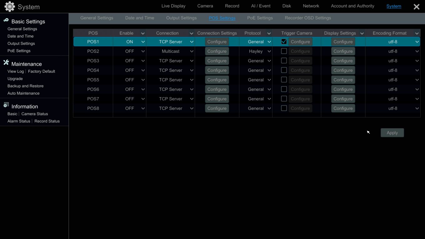 POS Text Overlay / Cash Register Camera (POS Camera System)