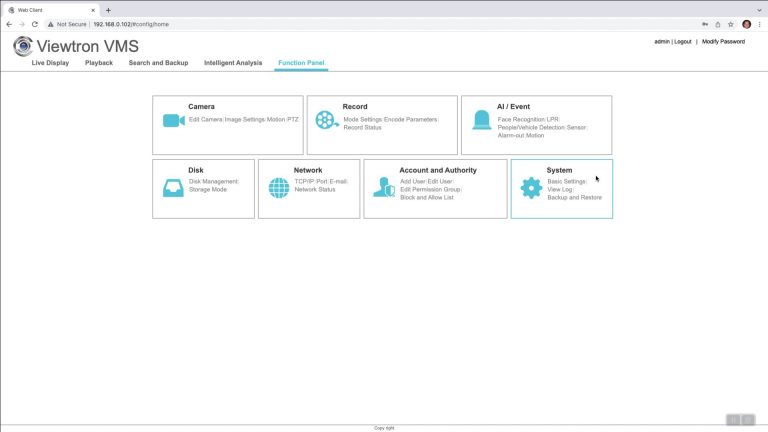 Viewtron Security Camera DVR / NVR Web Browser Access