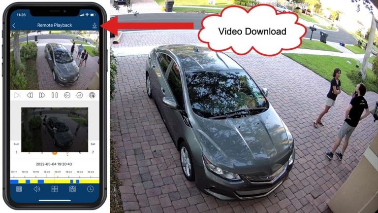4K Video Surveillance Footage Download Viewtron Mobile App