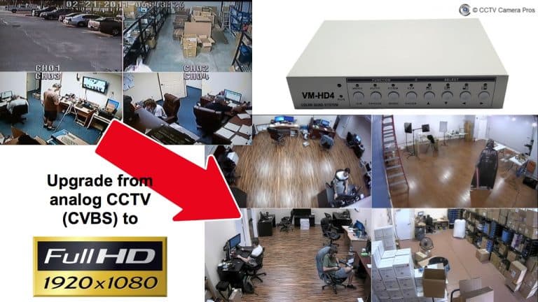 Upgrade CCTV Multiplexer Video System (CVBS) to HD-over-Coax