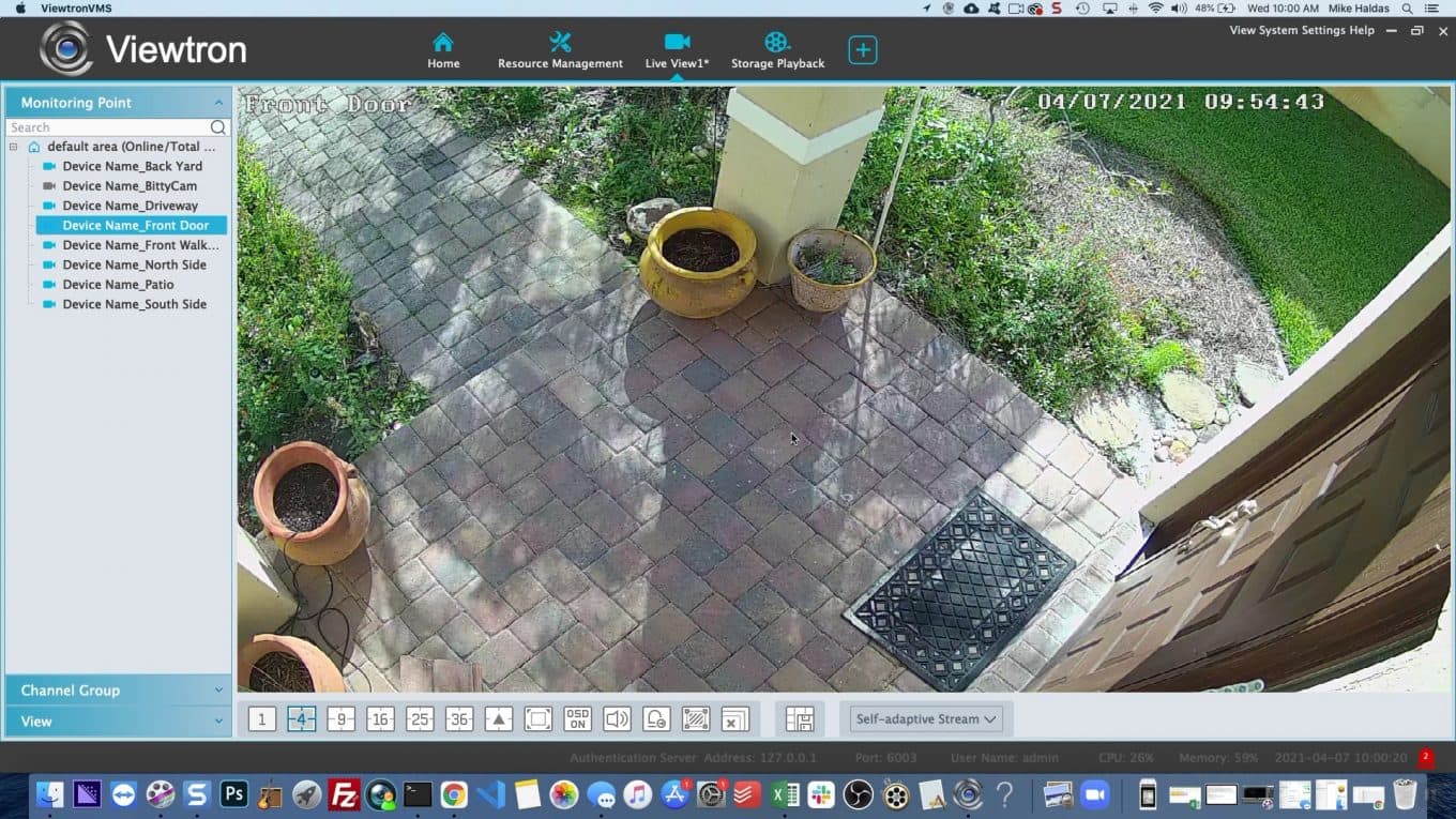 Security Camera Monitoring Software Setup & Video Demo
