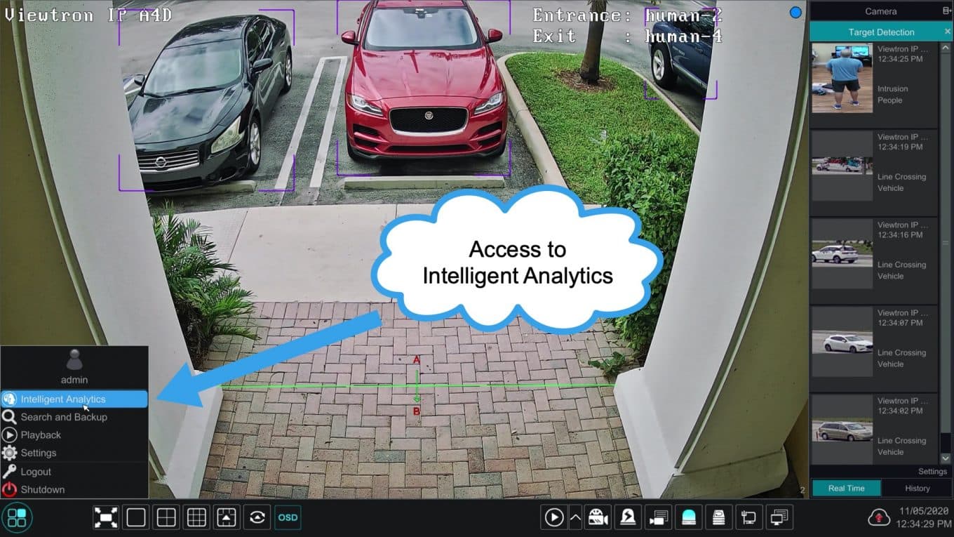 People Counting Camera Setup for Viewtron IP Cameras