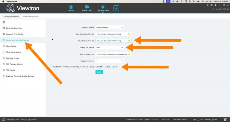 Remotely Backup Security Camera Video with VMS CCTV Software