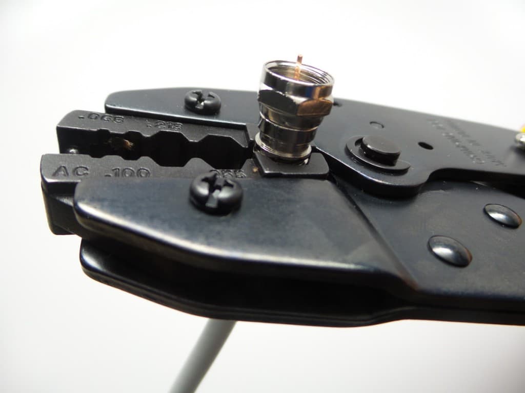 How to Attach Crimp-on F Connector to RG59 Coaxial Cable