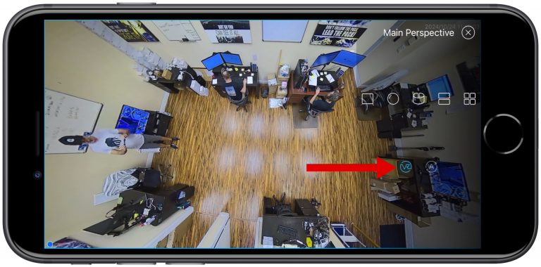 360 Degree Surveillance Camera Mobile App VR Mode