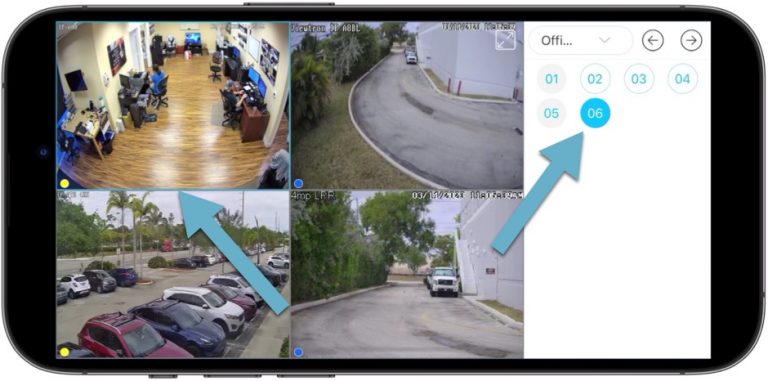 View Multiple Security Camera DVR Locations via Mobile App