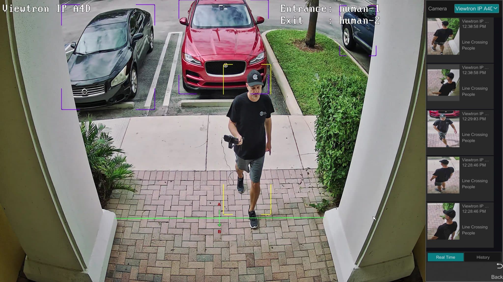 People Counting Camera Setup for Viewtron IP Cameras