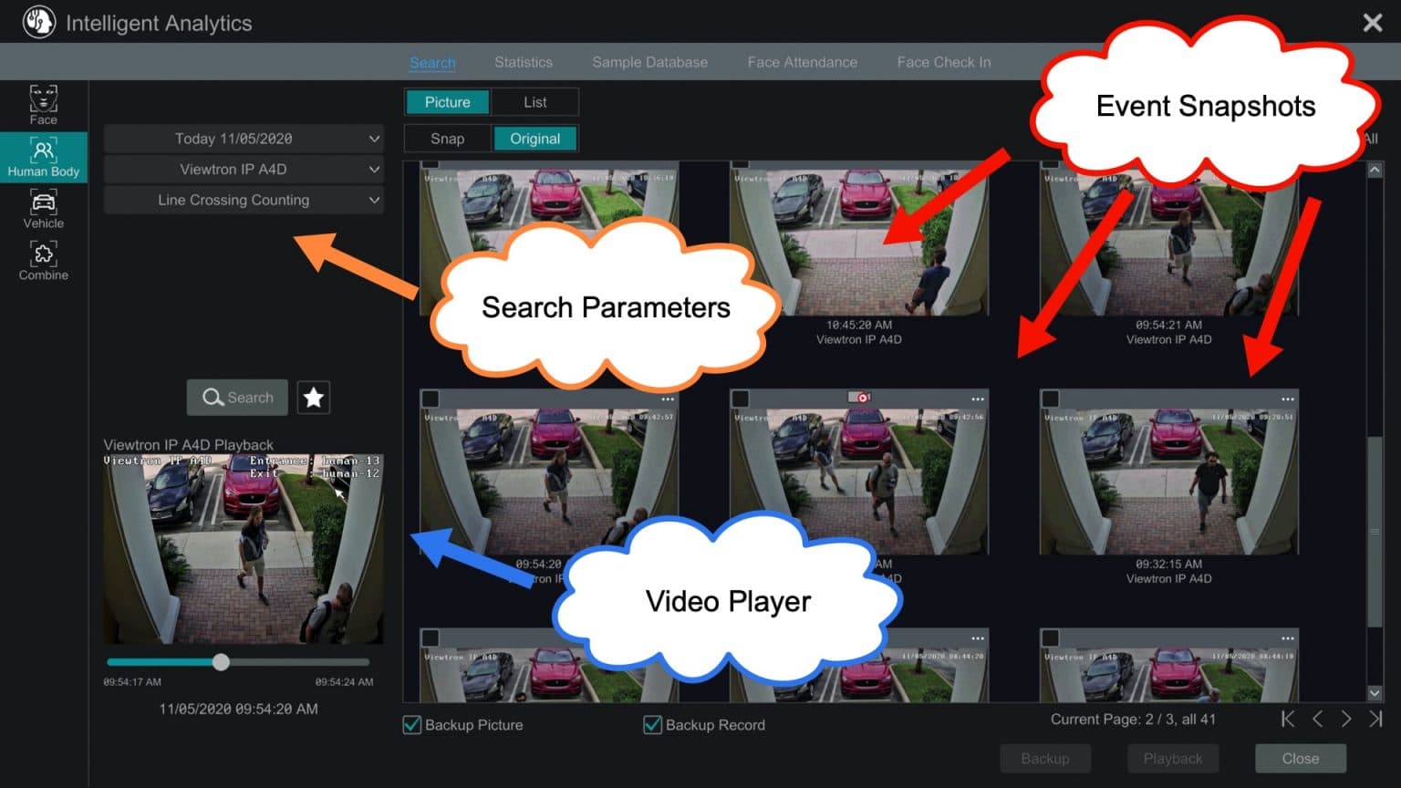 People Counting Camera Setup for Viewtron IP Cameras