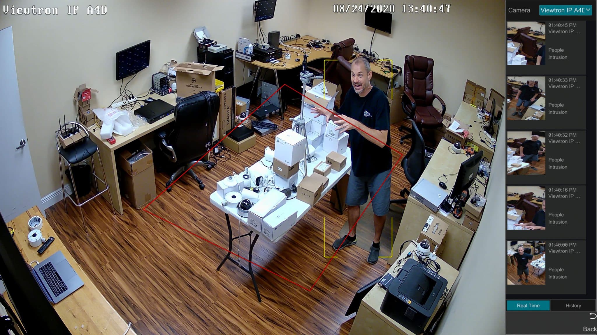 Vehicle Detection Using AI Security Camera System