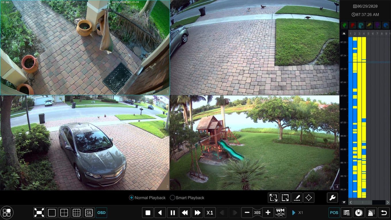 4K Security Camera DVR, Hybrid CCTV, HD-over-Coax, IP Camera