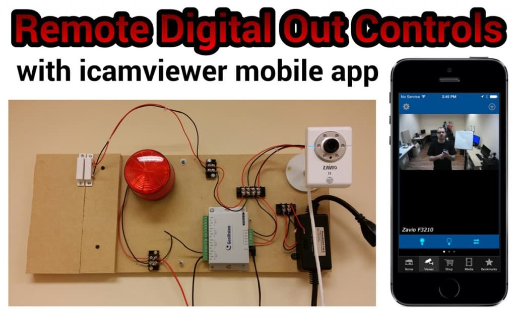Remote Digital Input Output Sensor Controls Using Icamviewer Mobile App 0834