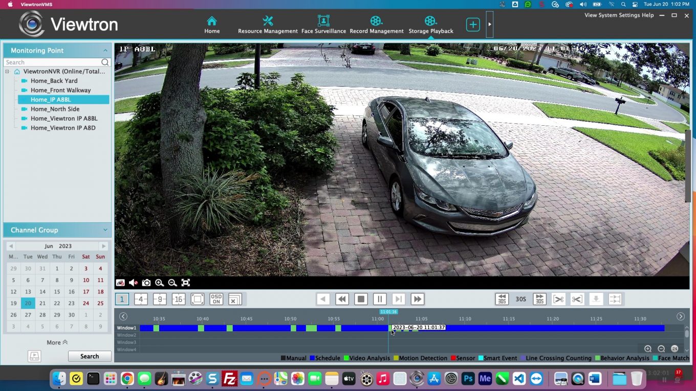 Remote Playback Security Camera Video, Viewtron PC Software