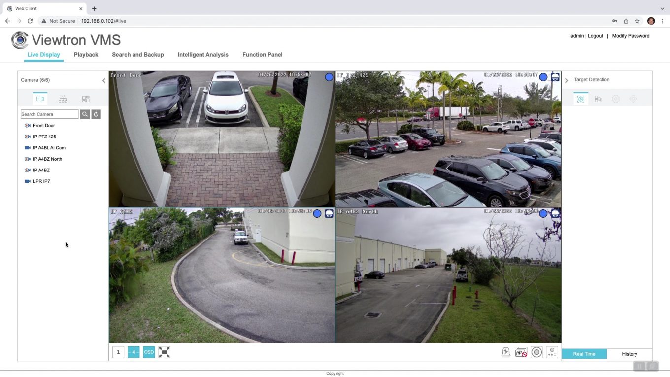 Viewtron Security Camera DVR / NVR Web Browser Access